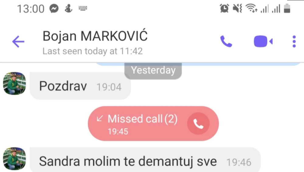 Bëhet pishman Markoviq, REL publikon bisedat ku thotë se e hoqën nga ... Bëhet pishman Markoviq, REL publikon bisedat ku thotë se e hoqën nga ...