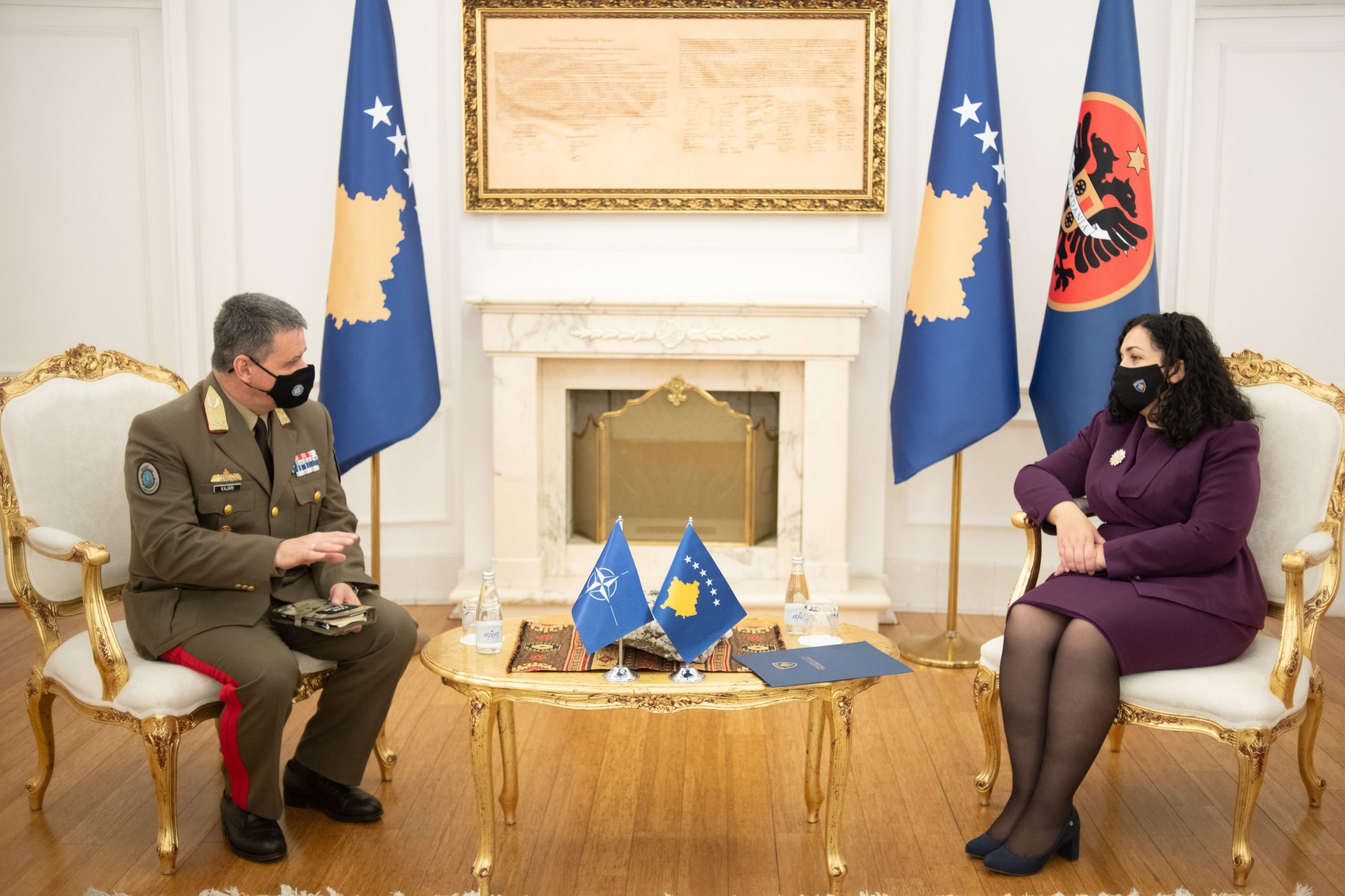 Kosovo President met KFOR Commander, Major General Ferenc Kajári - Gazeta Express