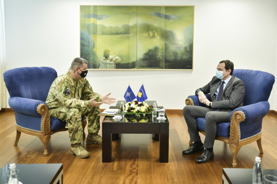 Kosovo PM Kurti received KFOR Commander, Major General Ferenc Kajári ...