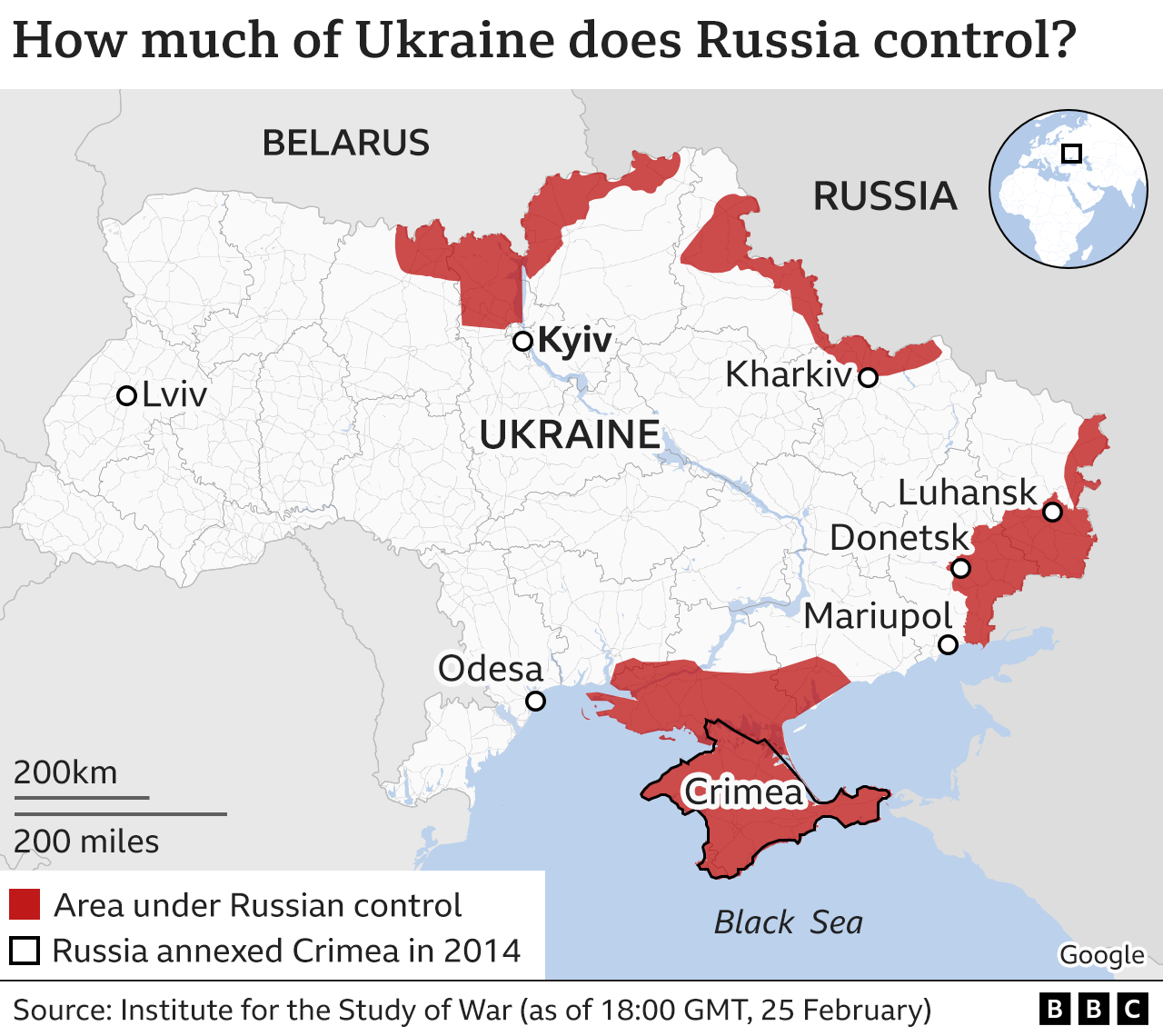 Harta që tregon cilat pjesë të Ukrainës i ka pushtuar tashmë Rusia ... Harta që tregon cilat pjesë të Ukrainës i ka pushtuar tashmë Rusia ...