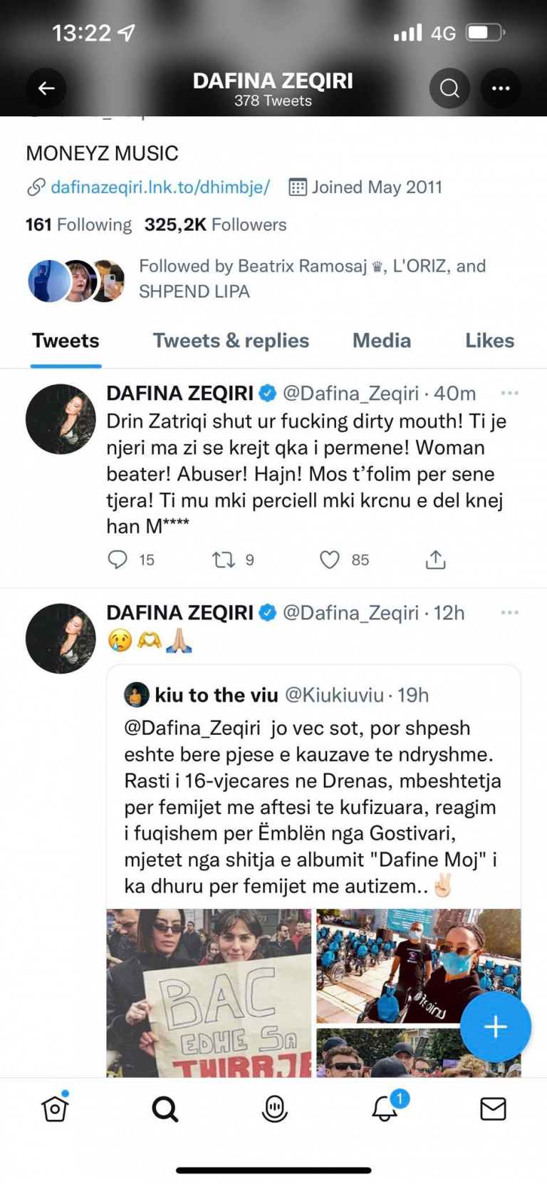 Dafina Zeqiri dhe ish-menaxheri i Baba Stars përplasen mes vete: M'ki ...