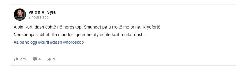Valon Syla thotë se Albin Kurti është dash në horoskop - Gazeta Express Valon Syla thotë se Albin Kurti është dash në horoskop - Gazeta Express