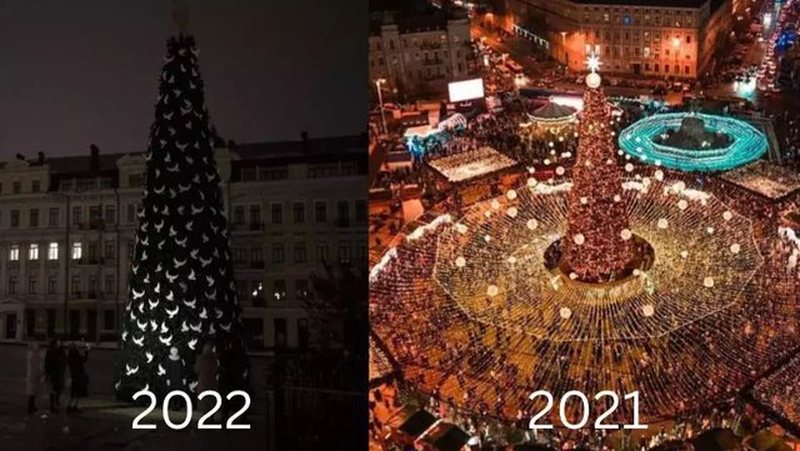 Lufta Rusi-Ukrainë, shikoni si dukej pema e Krishtlindjes në Kiev vite ... Lufta Rusi-Ukrainë, shikoni si dukej pema e Krishtlindjes në Kiev vite ...