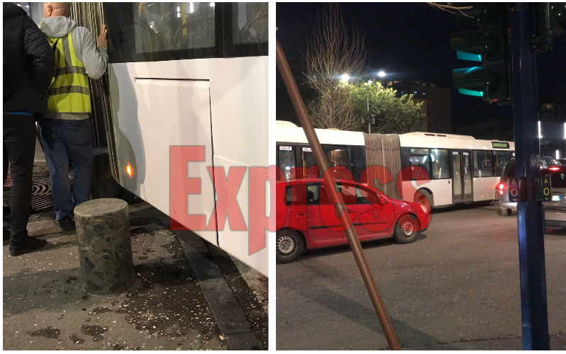 Panik te pasagjerët, aksidentohet autobusi në Tiranë - Gazeta Express Panik te pasagjerët, aksidentohet autobusi në Tiranë - Gazeta Express