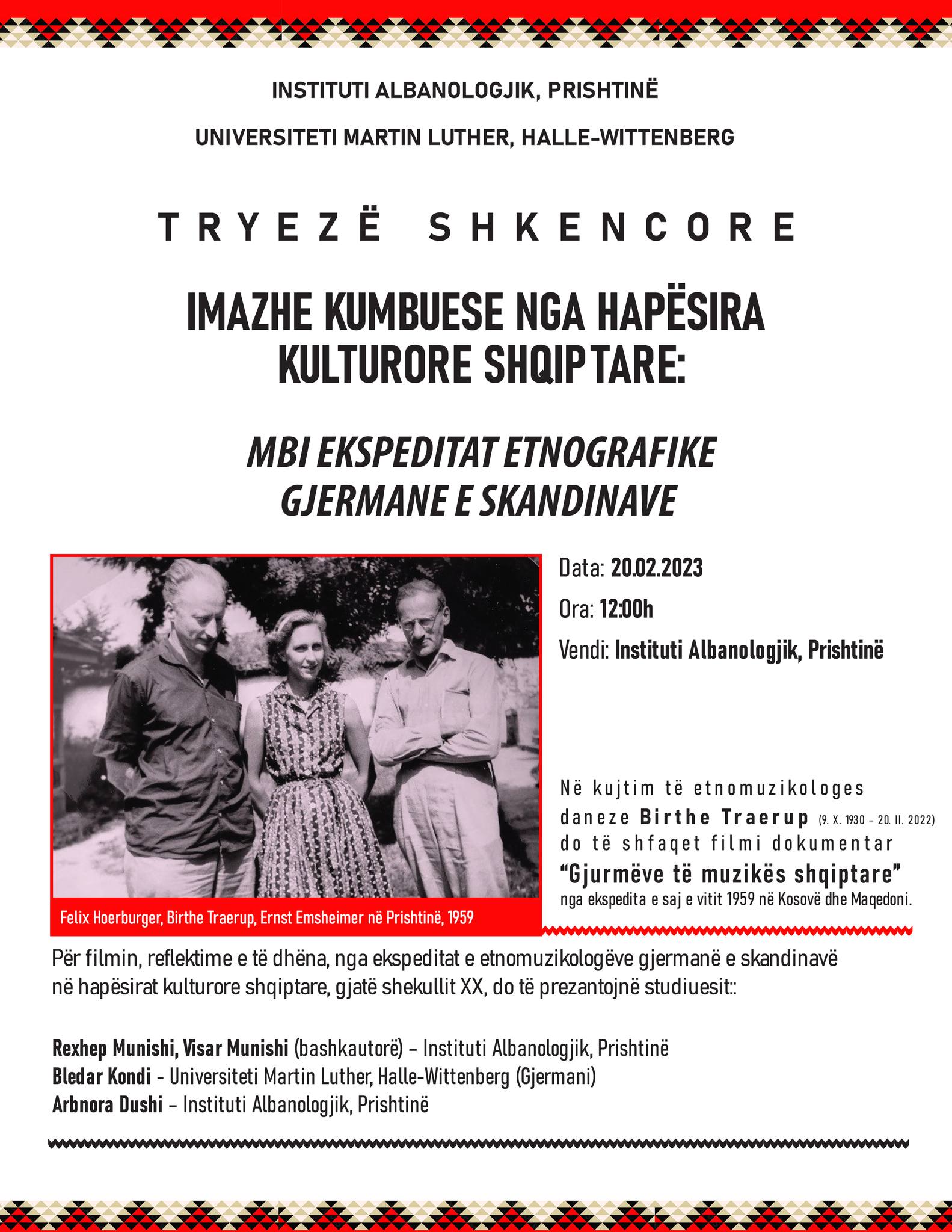 “Imazhe kumbuese nga hapësira kulturore shqiptare: Mbi ekspeditat ...