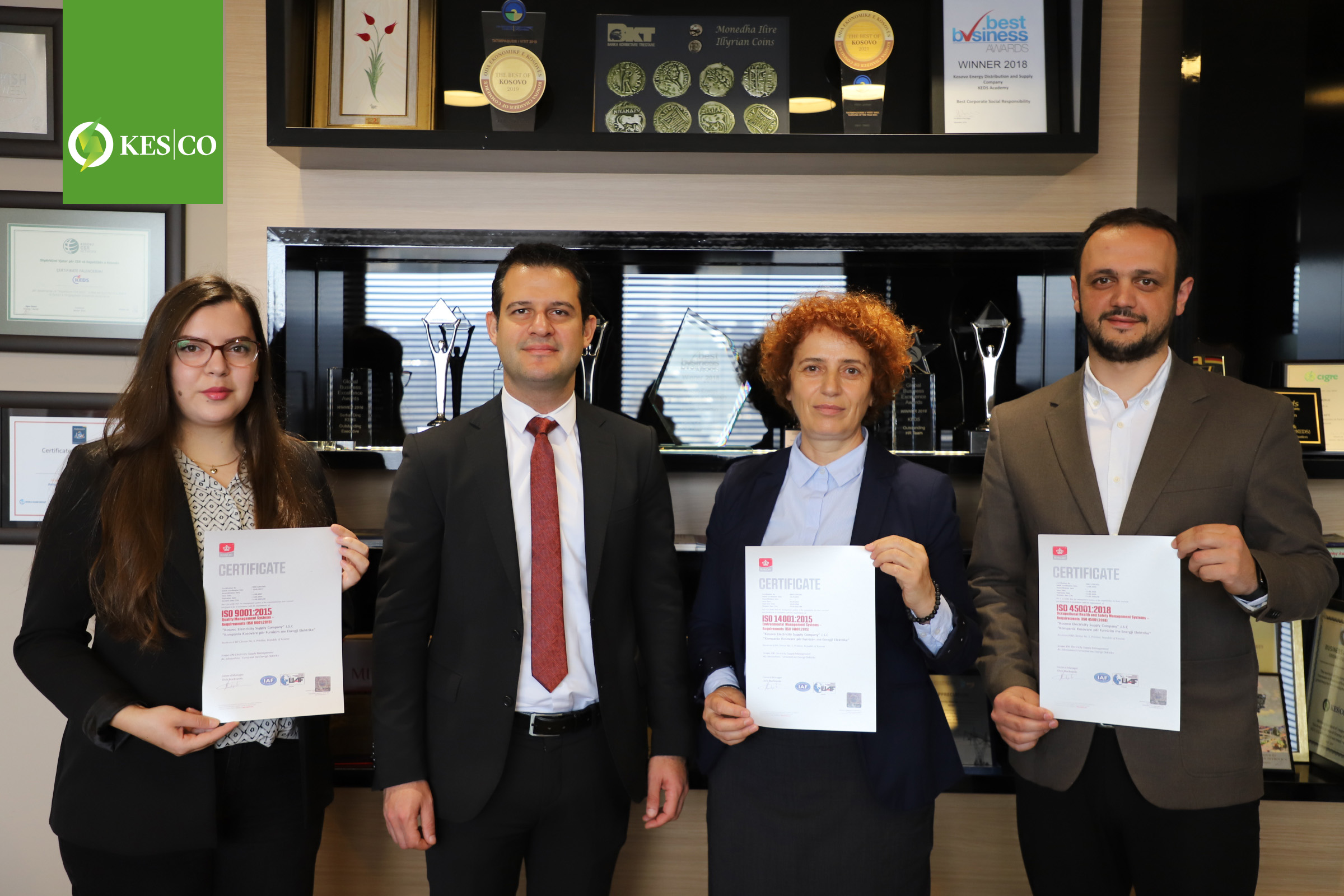 KESCO u certifikua me tri ISO Standarde - Gazeta Express