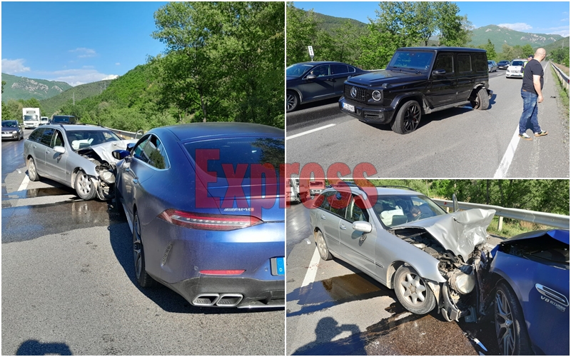Aksident i trefishtë në Rrugën e Kombit, dy të plagosur nisen drejt ... Aksident i trefishtë në Rrugën e Kombit, dy të plagosur nisen drejt ...