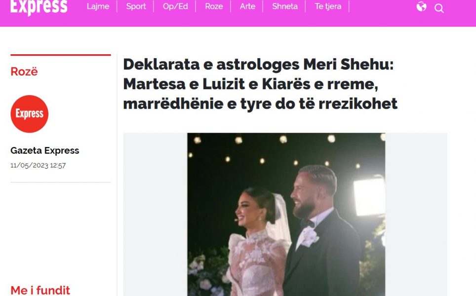 A ia “huqi” Meri Shehu për Mërkurin retrogradë tek Kiara dhe Luizi ...
