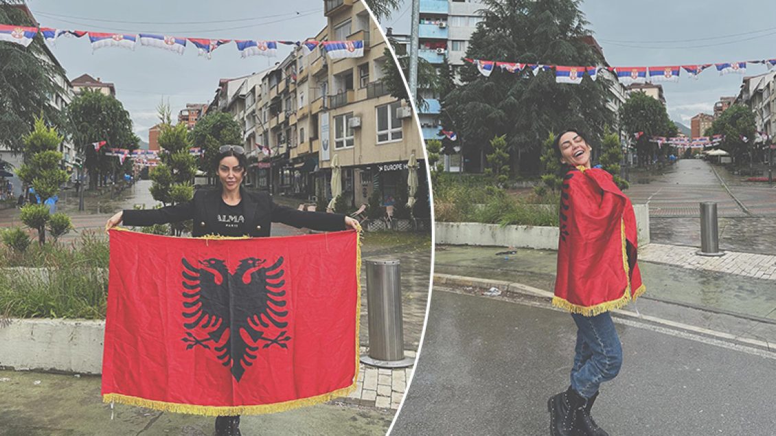 Fjolla Morina shfaqet në veri me flamur kombëtar - Gazeta Express Fjolla Morina shfaqet në veri me flamur kombëtar - Gazeta Express