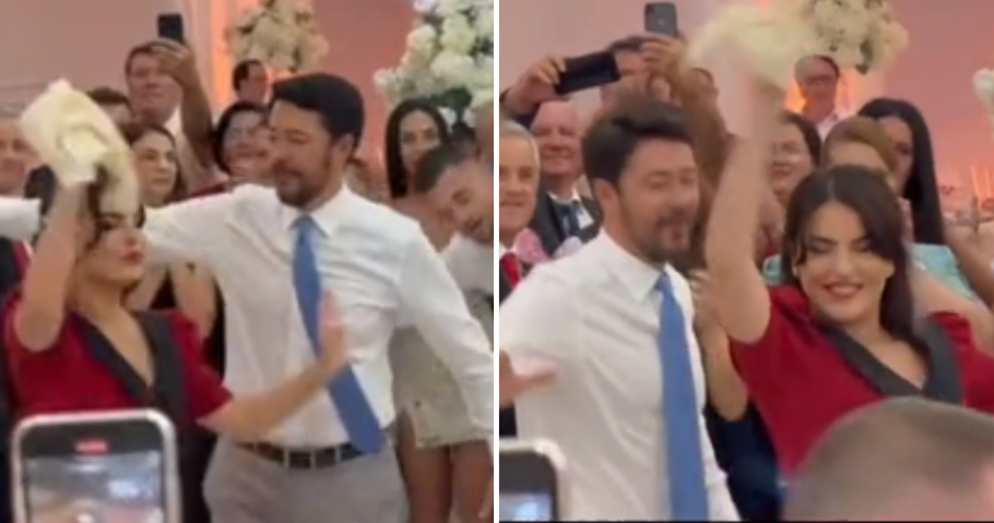 Berisha në dasmë tropojane, Shkëlzeni dhe Armina “e djegin” duke ...