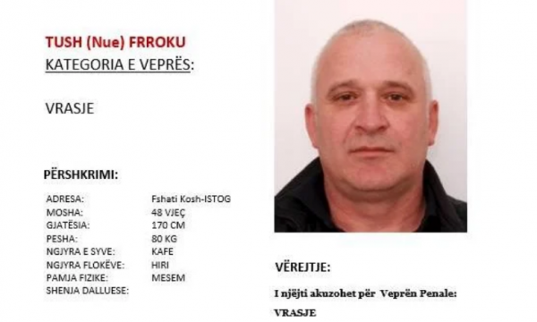 Tush Frrokaj është i dyshuar për vrasjen në Klinë, Policia ia publikon ... Tush Frrokaj është i dyshuar për vrasjen në Klinë, Policia ia publikon ...