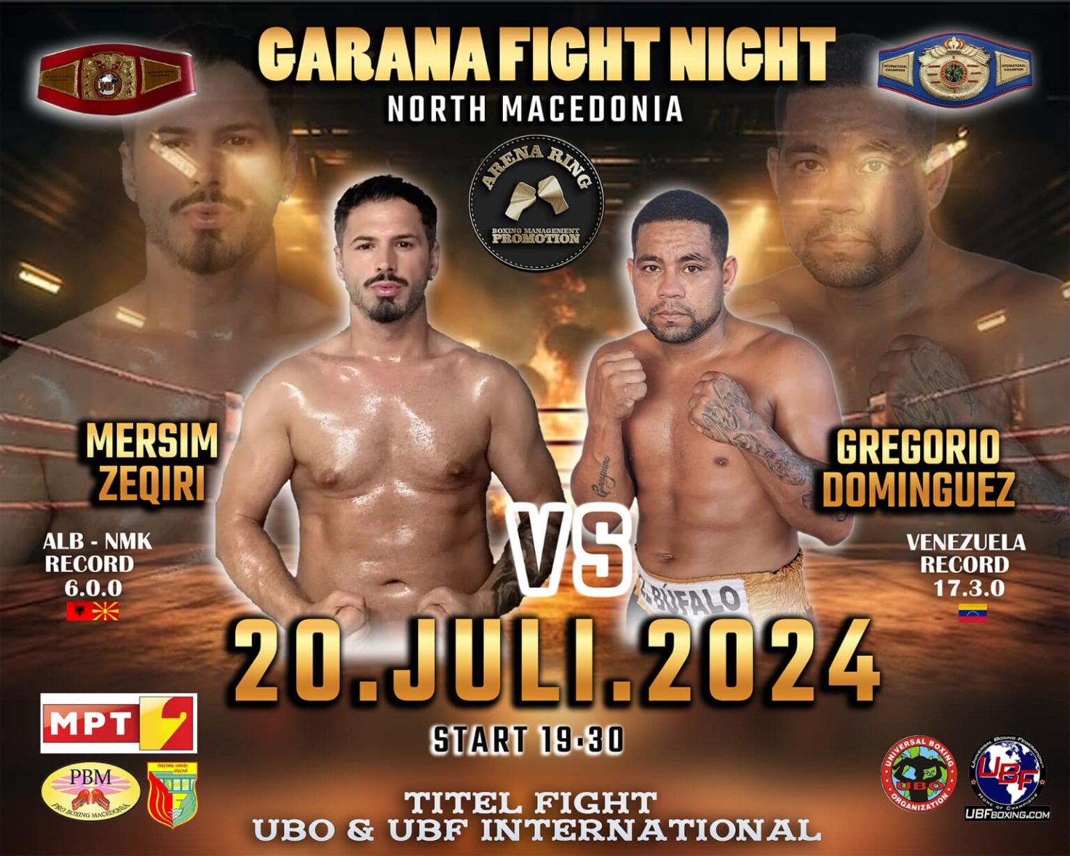 Dominguez, kundërshtar i Mersim Zeqirit për dy tituj internacional UBO ...