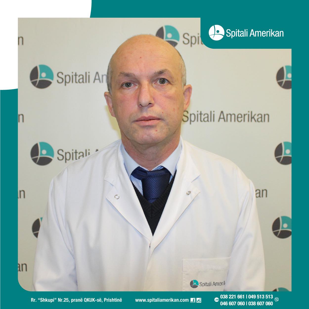 Njihni mjekun e Spitalit Amerikan: Fadil Sherifi, Specialist Internist ...