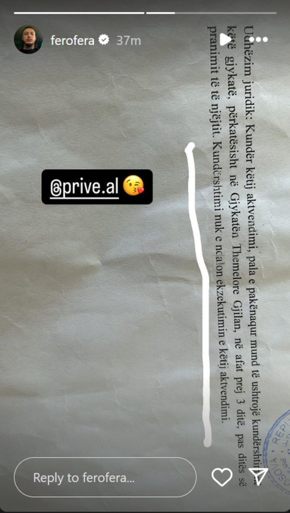 Fero rrëzon deklaratën e avokates, publikon prova për kujdestarinë e ...