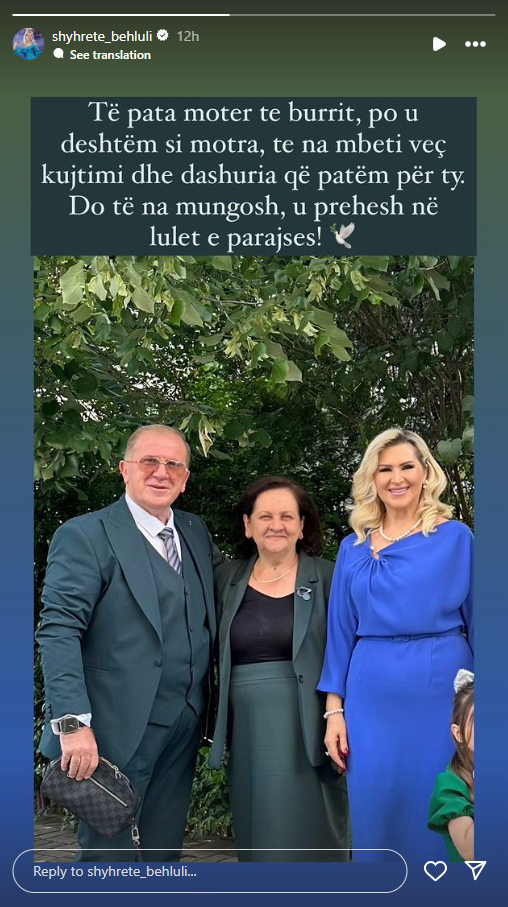 Shyhrete Behluli humb njeriun e dashur - Gazeta Express