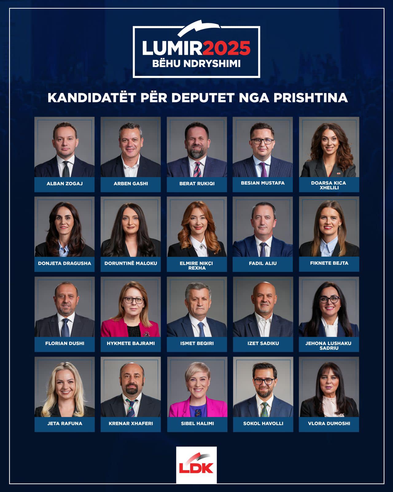 Abdixhiku publikon listën kandidatëve për deputetë nga Prishtina ...