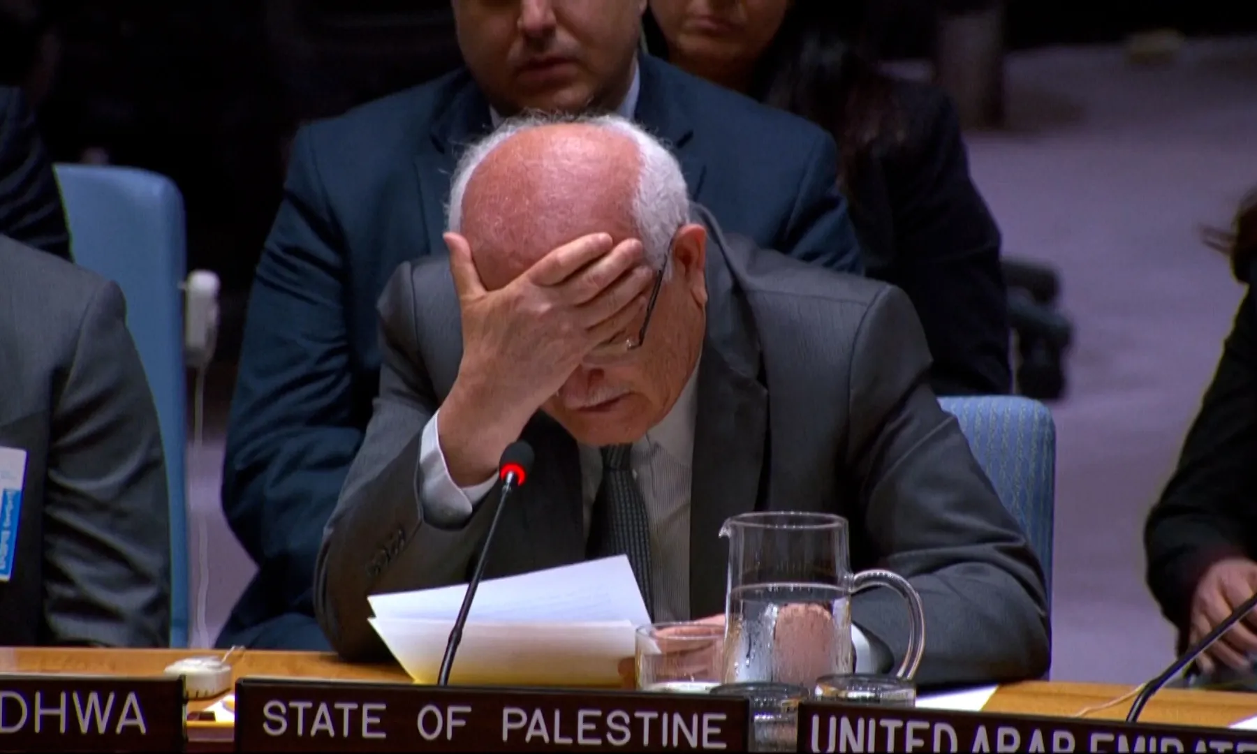 Palestinian ambassador to UN breaks down in tears during UN speech ...