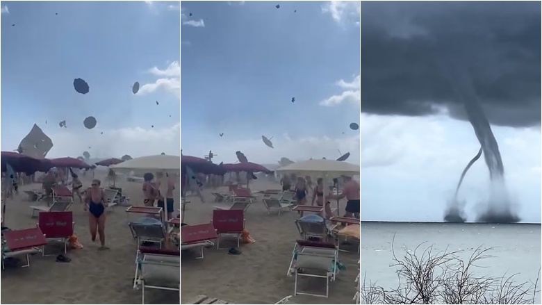 Pushimet kthehen në tmerr – panik dhe kaos në një plazh në Maccarese ...