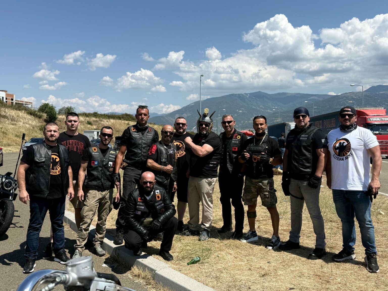 "Prizren today with Plisat - Illyrian ARMY," he wrote alongside the ...