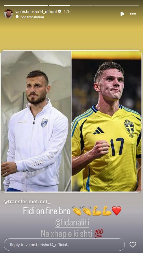 Valon Berisha cũng được mời đến Kosovo cho các trận đấu vào tháng 4 ...